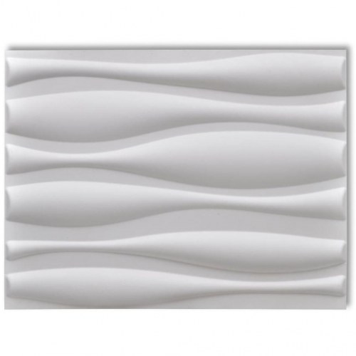 Vægpanel 3D Bølge 0,625 m x 0,8 m 12 Paneler 6 m²