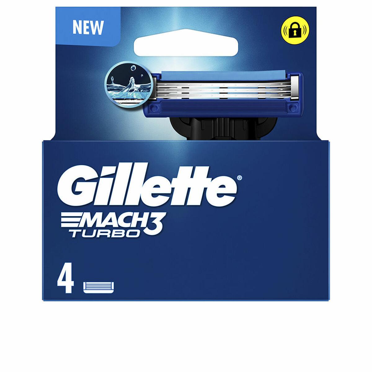 Gillette Mach3 Turbo barberblade - 4 stk
