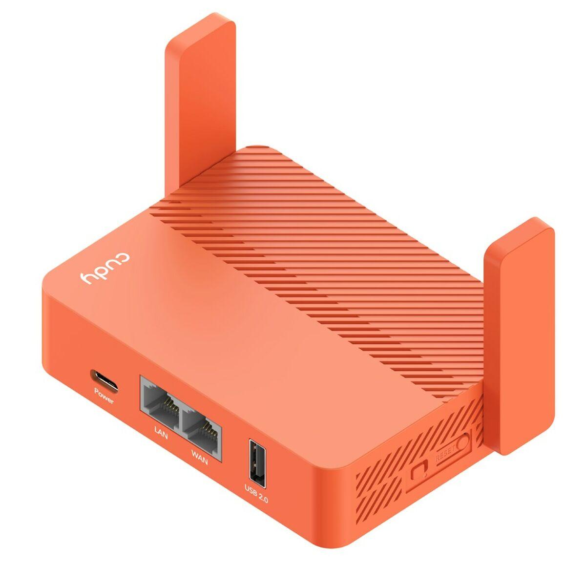 Cudy AC1200 Wi‑Fi router - orange, RJ45 Ethernet