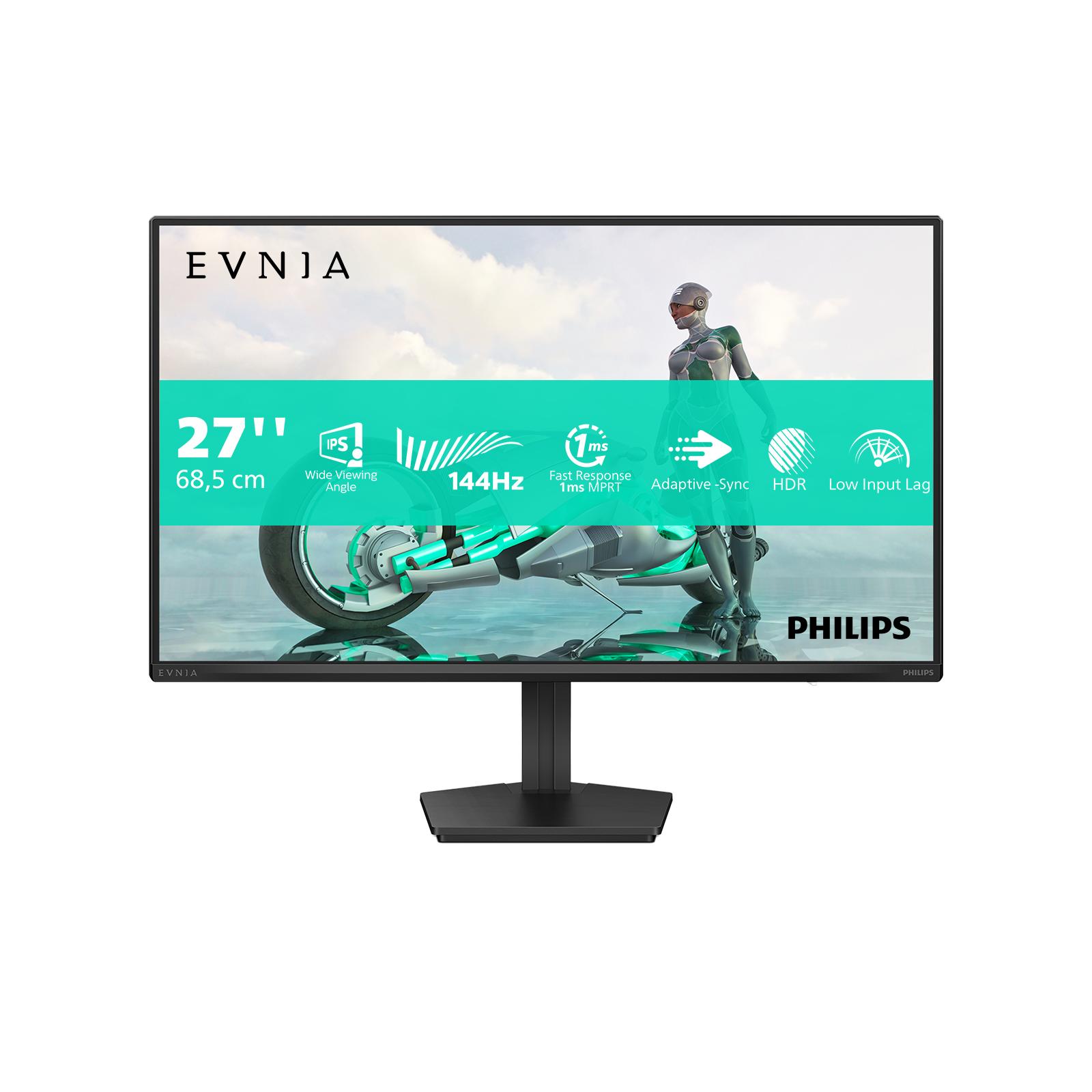 Philips Evnia 27" gaming skærm – FHD, 144 Hz, IPS
