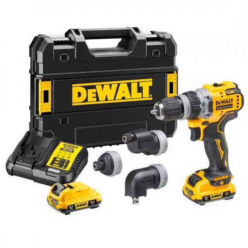 DeWALT 12V XR multi-head bore-/skruemaskine 2×3,0 Ah