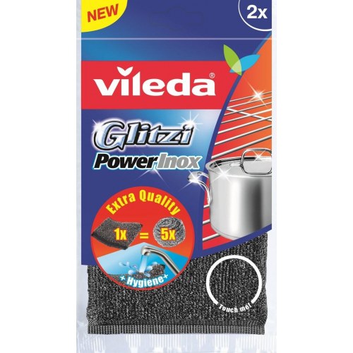 Vileda Glitzi Power Inox opvaskesvampe - 2 stk