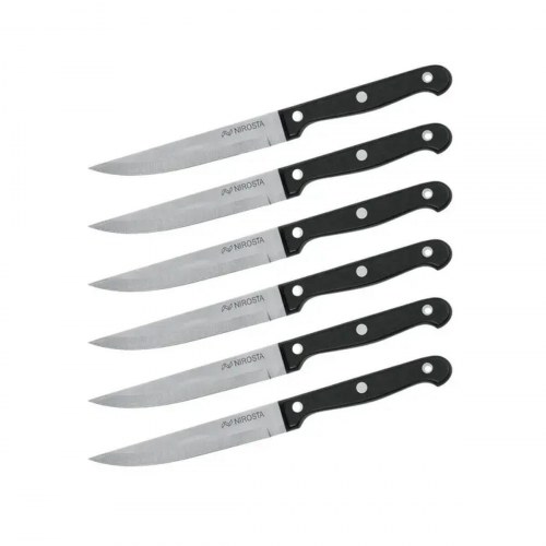 Nirosta knivsæt i rustfrit stål - 6 kødknive 21 cm