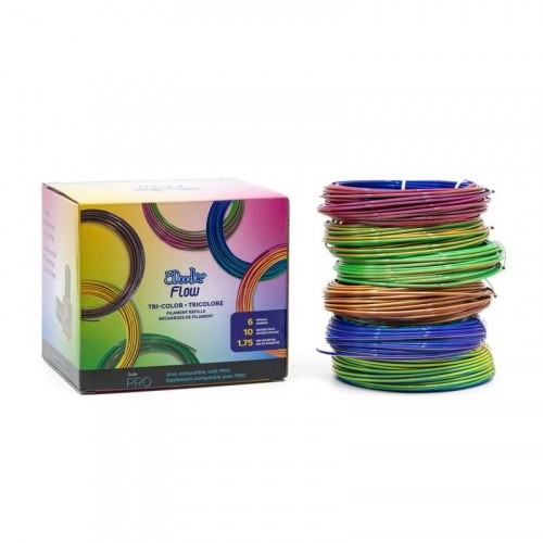 PLA filament 3Doodler FLOW-TRIFILLS – 6 tri‑farver