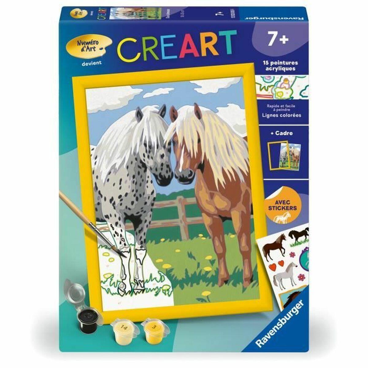 Ravensburger CreArt tegningssæt 18×24 cm - Heste