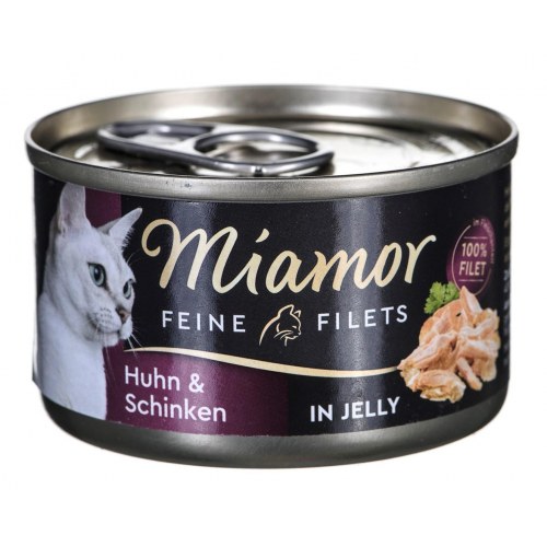 Miamor vådfoder kylling, skinke & ris 100 g – Feine Filets