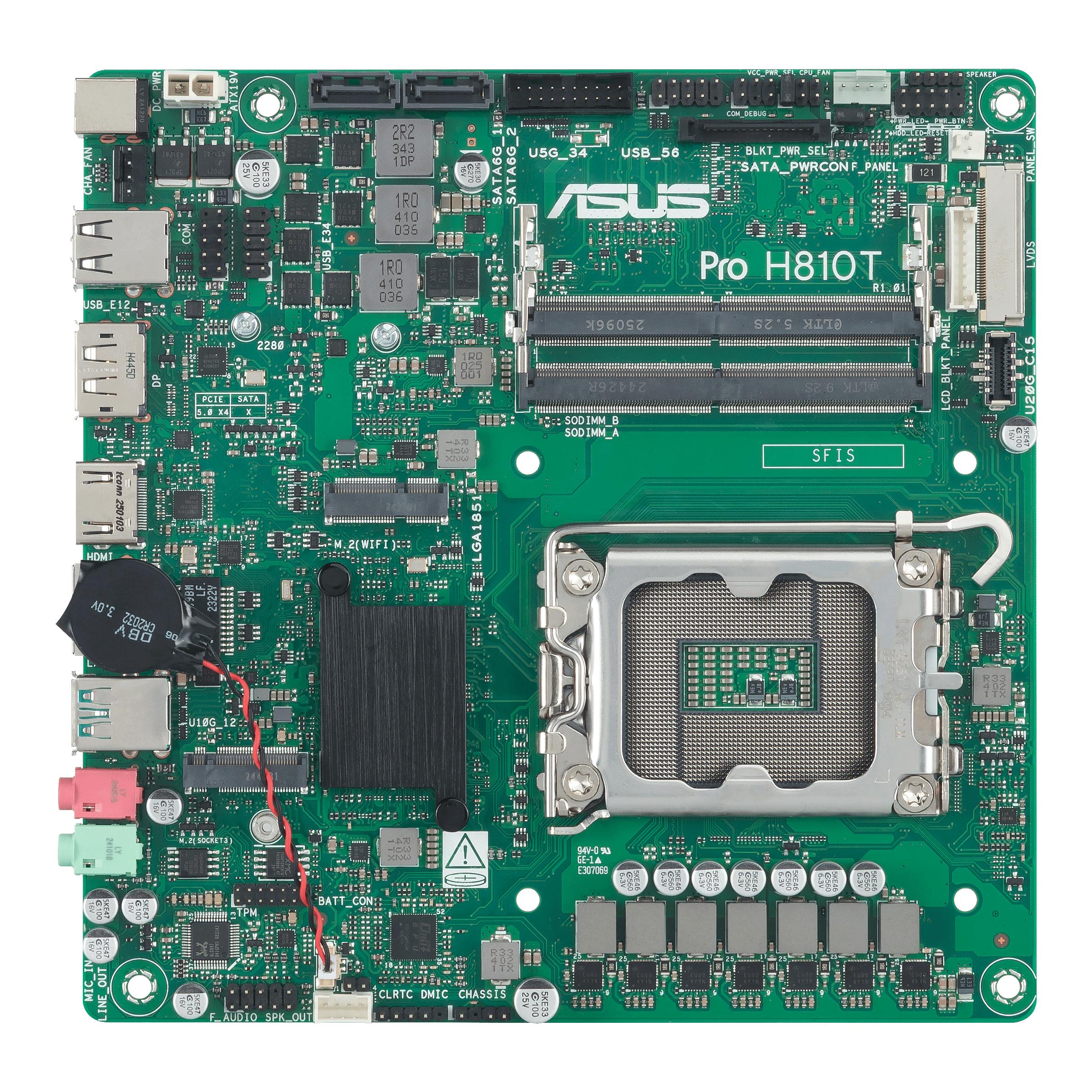 ASUS Pro H810T-CSM mini ITX bundkort – LGA 1851, DDR5