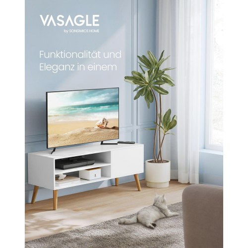 TV-bord hvid 120 cm – VASAGLE lowboard til 55"
