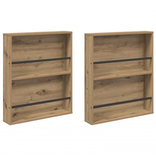 Magasin Rack med hylde 2 stk Artisan Egetræ 60 x 12 x 70 cm