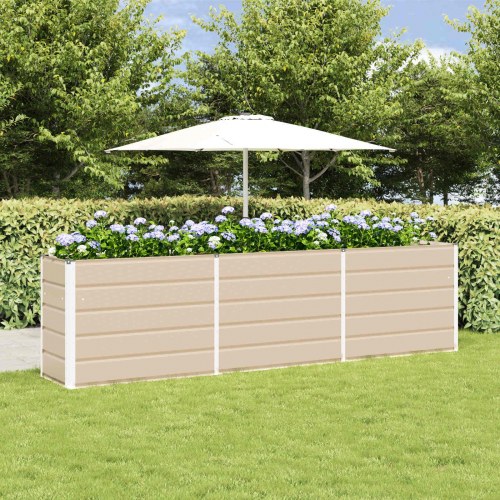 Plantekasse Elfenben 480 x 50 x 45 cm Galvaniseret stål