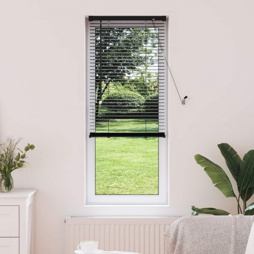 Persienner Indstillelig Sort 150 x 40 cm PVC
