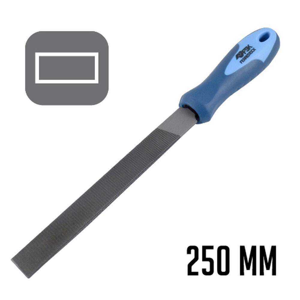 Flad fil 250 mm med ergonomisk håndtag - Ferrestock