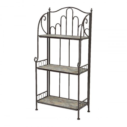 Hylder Stuttgart brun metal reol 58×32×125 cm