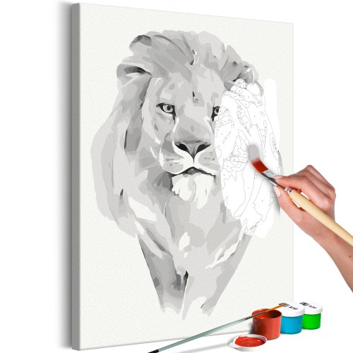 Mal selv billede - White Lion 40 x 60 cm