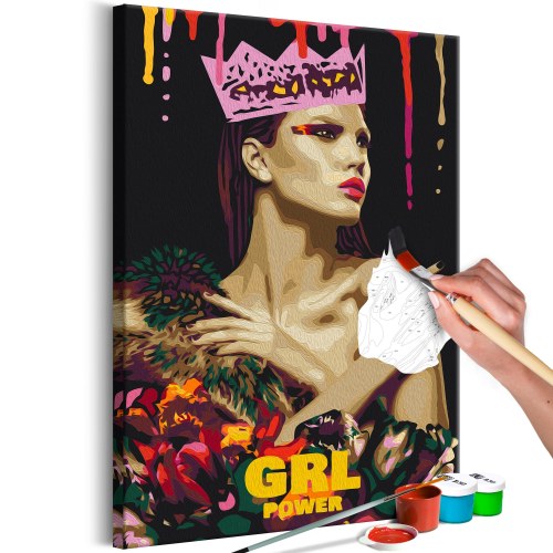 Mal selv billede - GRL Power 40 x 60 cm