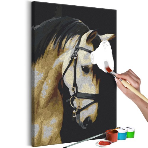 Mal selv billede - Horse Portrait 40 x 60 cm