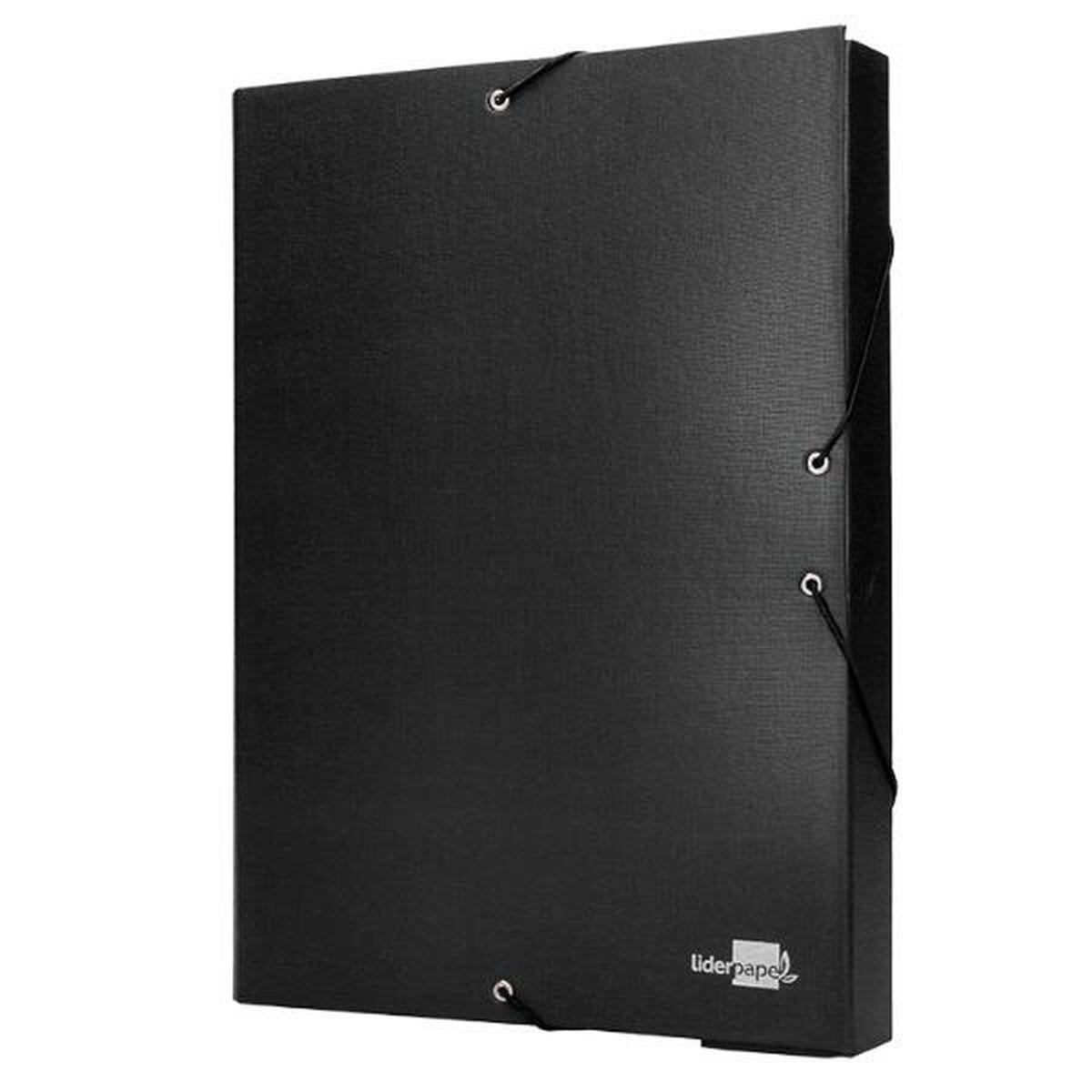 Dokumentmappe sort pap - Liderpapel PY53