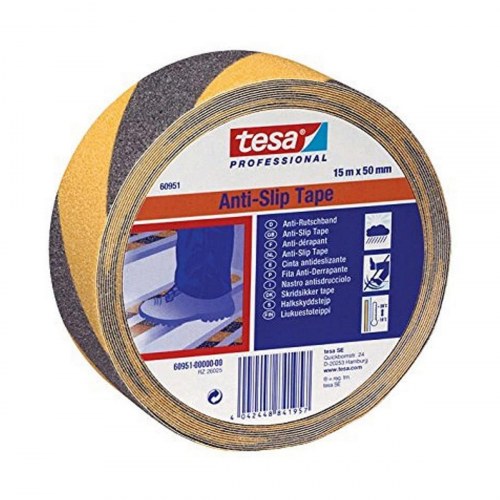 TESA anti-slip tape 15 m x 50 mm - gul/sort