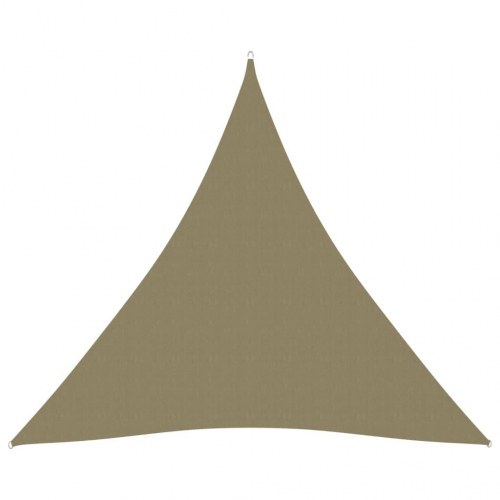 Solsejl 6x6x6 m trekantet oxfordstof beige