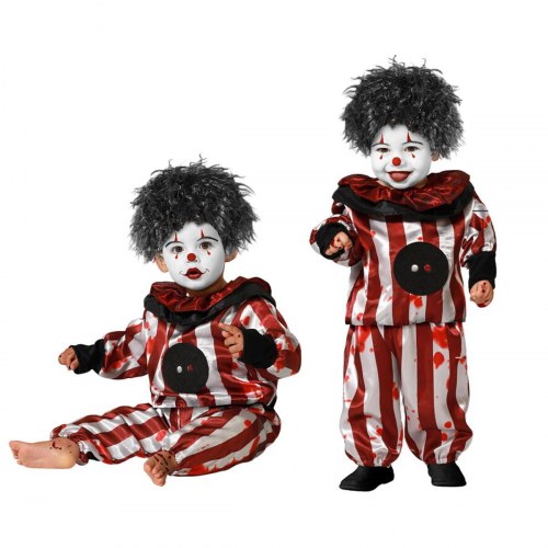 Halloween kostume til baby 6-12 mdr - Mande klovn