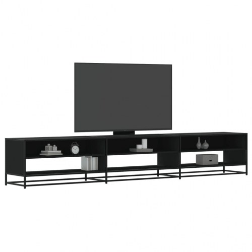 Tv-bord 270x40x46 cm konstrueret træ sort