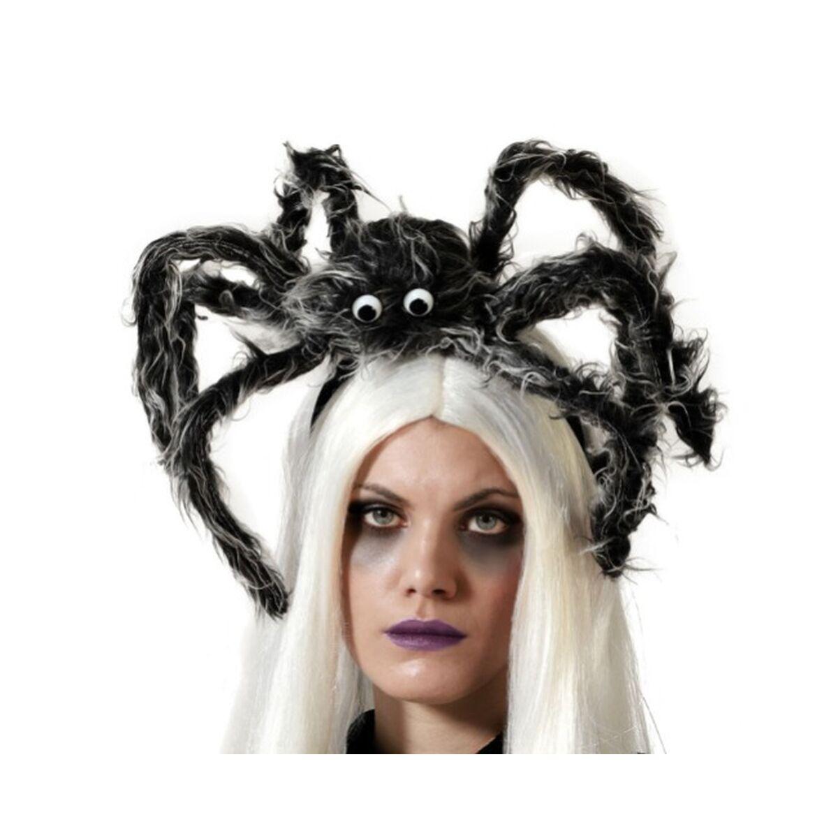 Halloween dekoration - sort edderkop til pynt