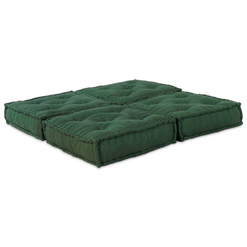 Modulsofa 2 stk Grøn 70 x 70 x 36 cm Stof