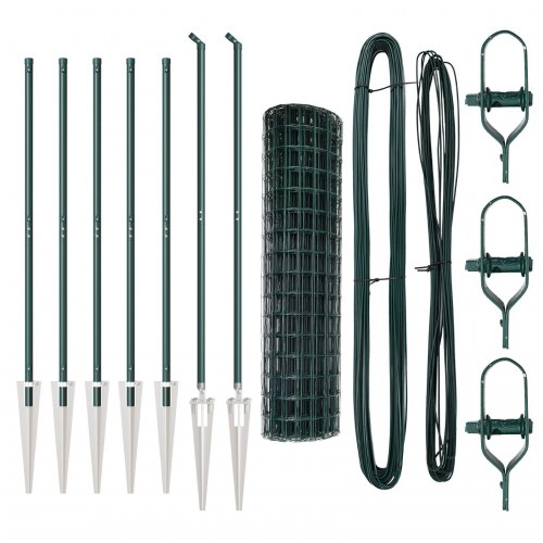 Euro Hegn Sæt af 2 Grøn Metal 10 x 1,2 m Slidstærk Euro Hegn