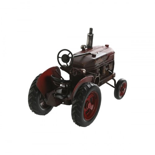 Vintage traktor figurer i metal - 2 stk. rød/grøn